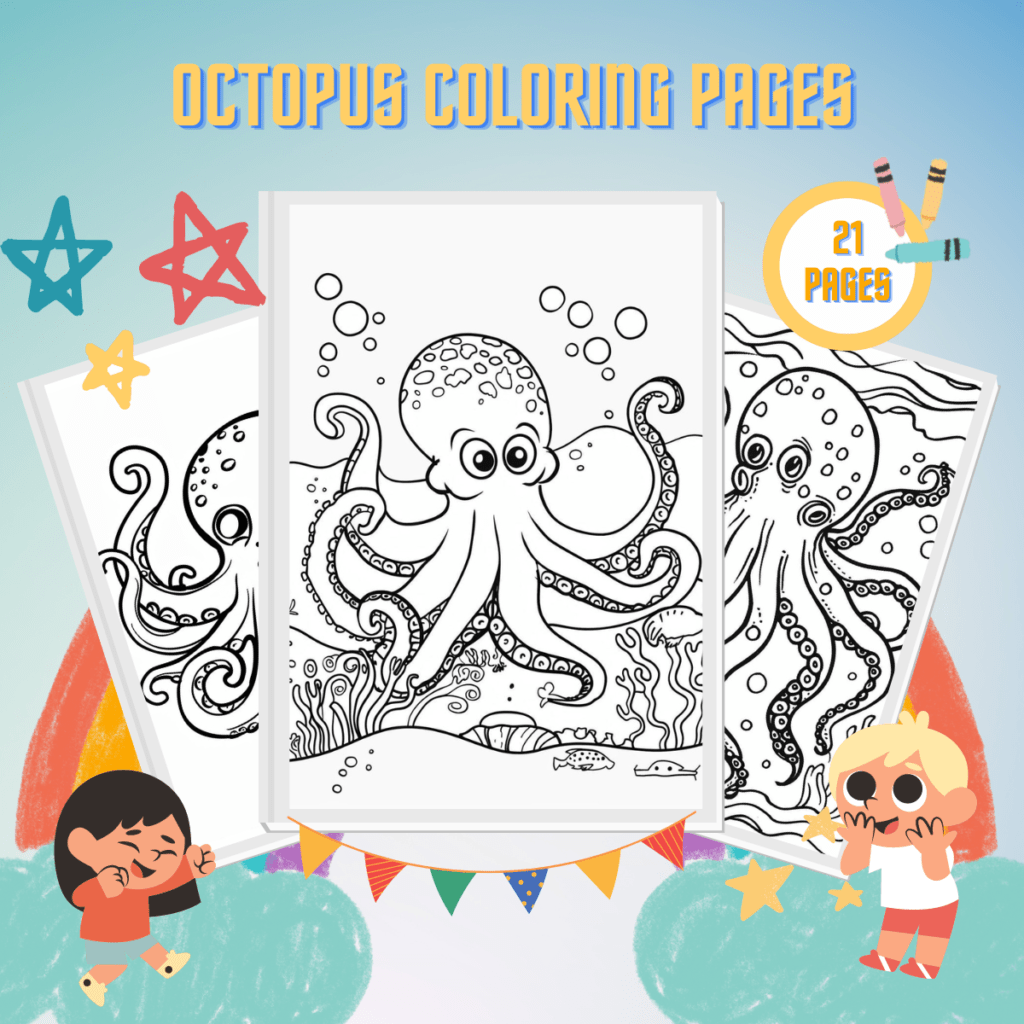 22 Octopus Coloring Pages | Free Download & Printable