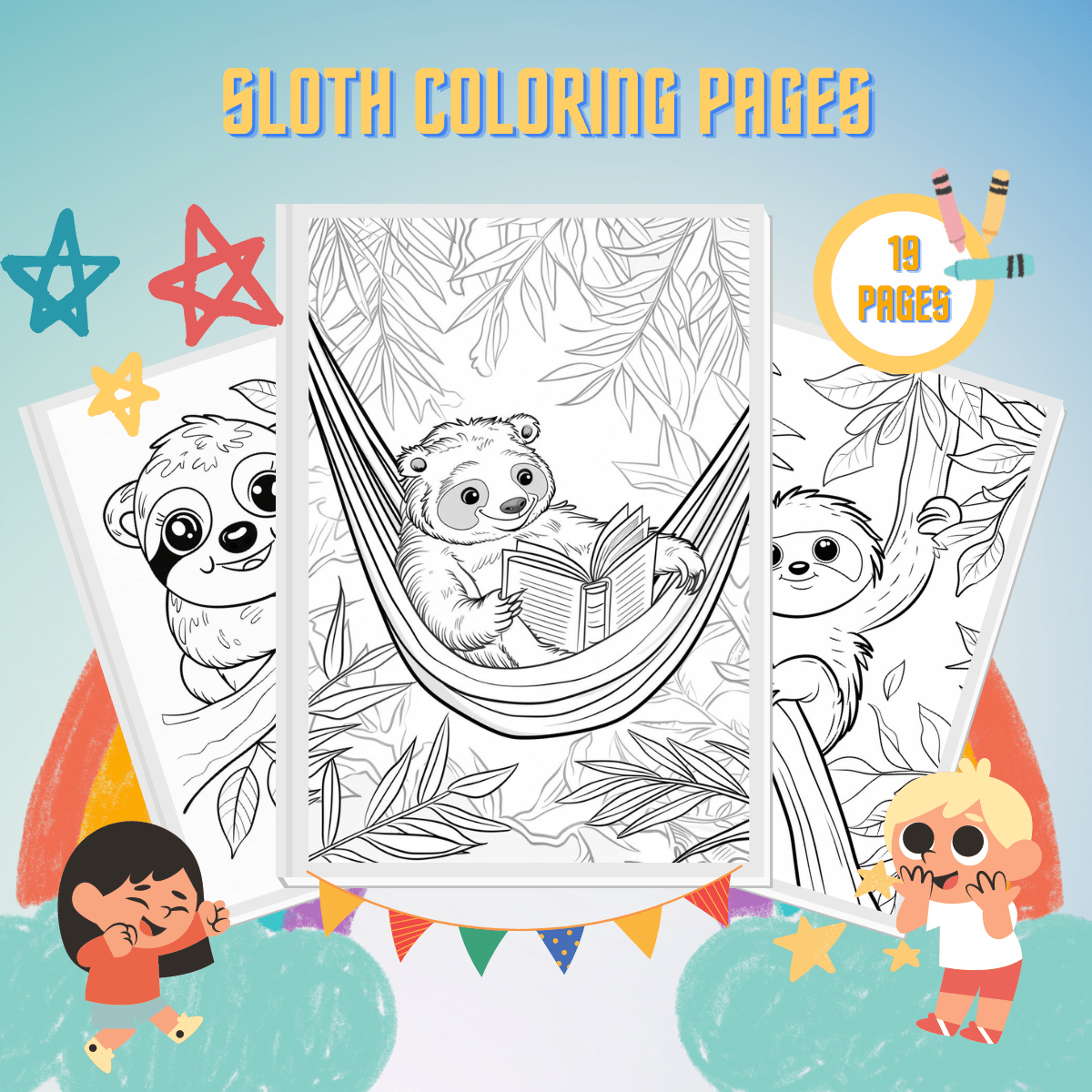 20 Sloth Coloring Pages For Kids: Free & Printable Fun!