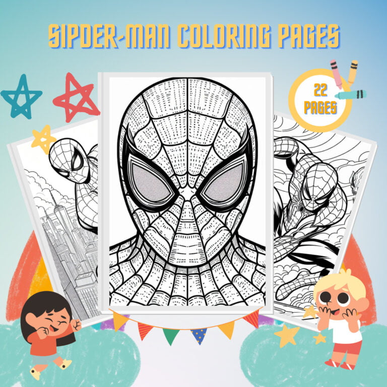 23 Spider-Man de colorat pentru copii - Imprimabile PDF gratuite