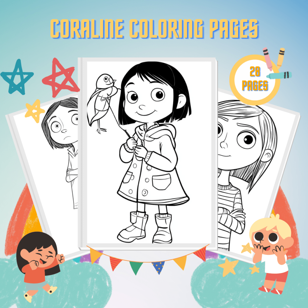 29 Coraline Coloring Pages | Free Printable For Kids