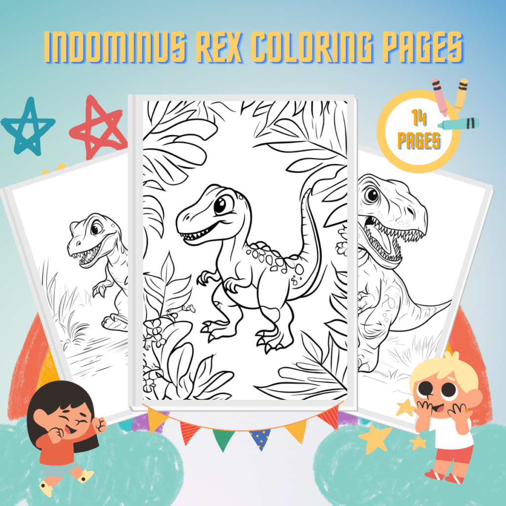 15 Indominus Rex Coloring Pages: Unleash Your Creativity