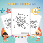 10 Free Labubu Coloring Pages For Kids - SSColoring