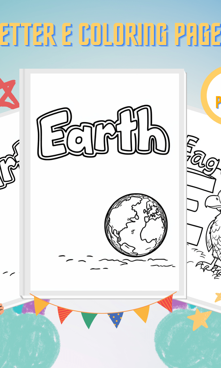Letter E Coloring Pages
