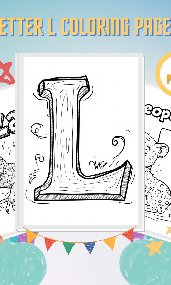 Letra L para colorear