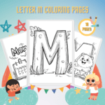 19 dibujos de letra M para colorear: un viaje mágico de imaginación
