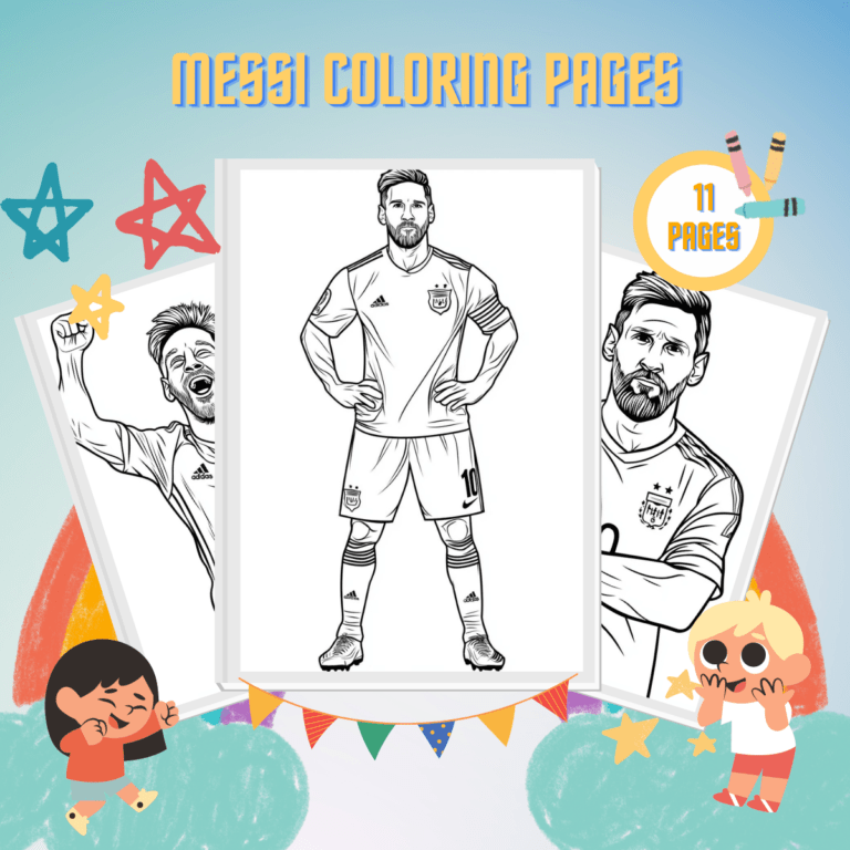 12 Messi Coloring Pages | Free Printables & Online Fun