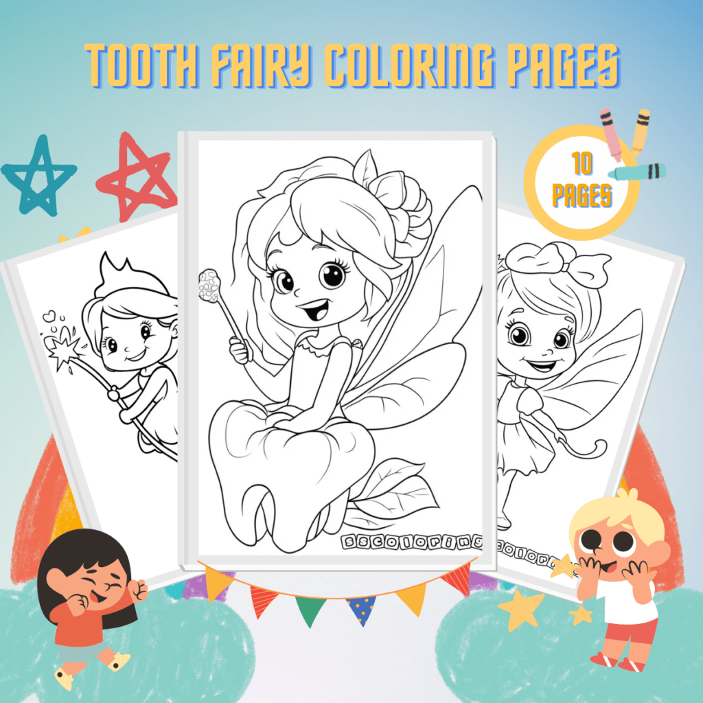 10 Dibujos De Hada De Los Dientes Para Colorear Despierte Su Imaginación