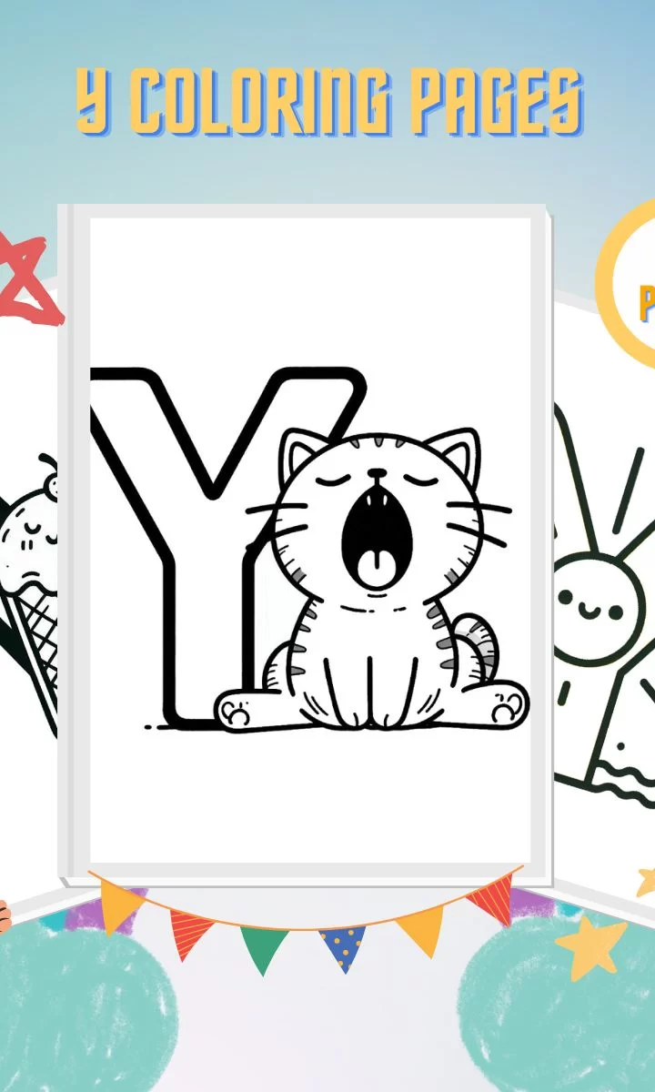 Letter Y Coloring Pages