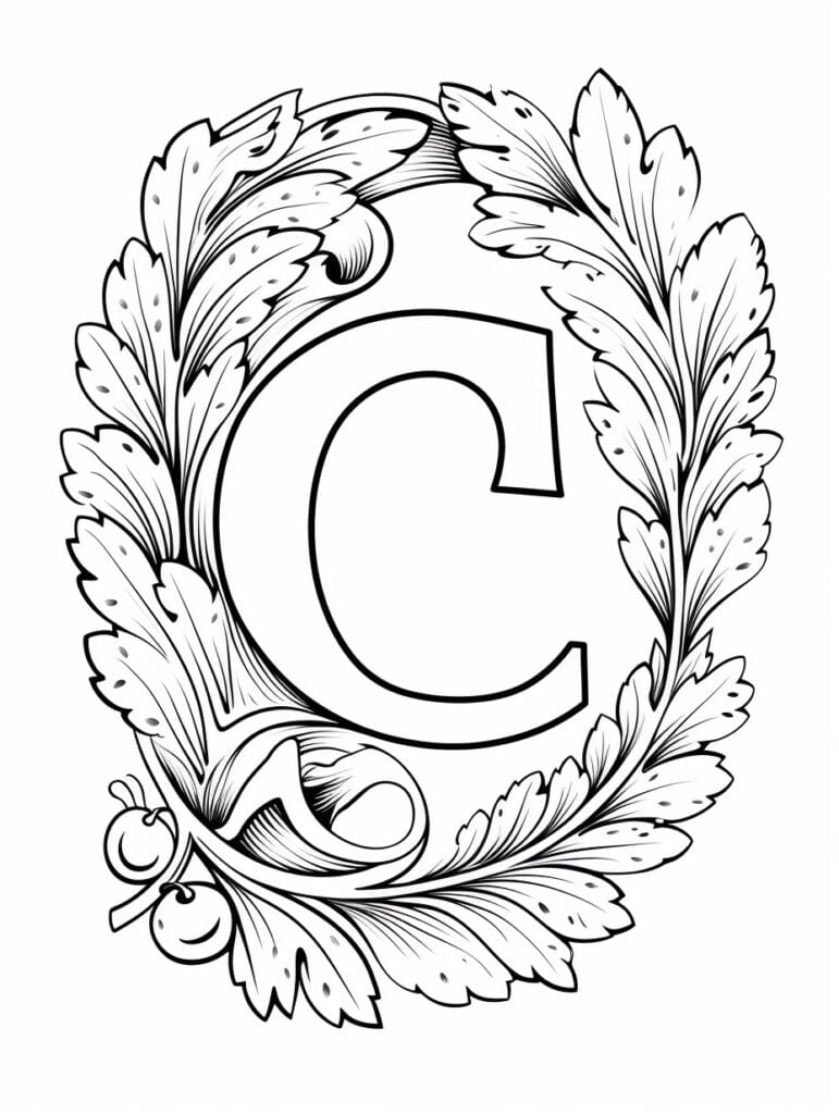48 dibujos de letra C para colorear: da rienda suelta al artista que ...