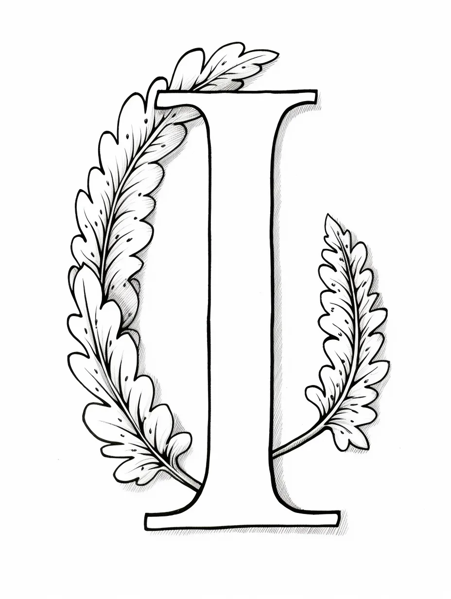 Letter I Coloring Printable Letter I Coloring Free