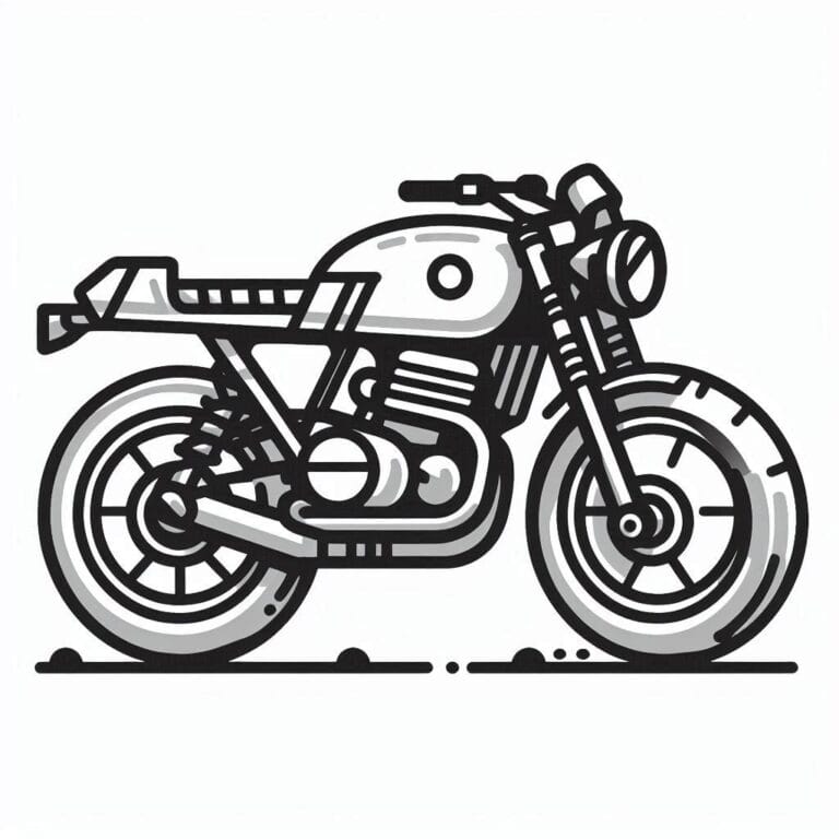 22 Gambar Mewarnai Sepeda Motor untuk Anak-anak | SSColoring.com
