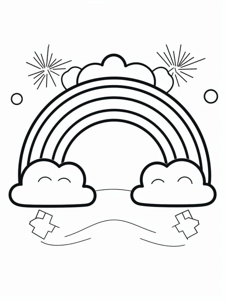 33 desene curcubeu de colorat: aprinde-ți imaginația!