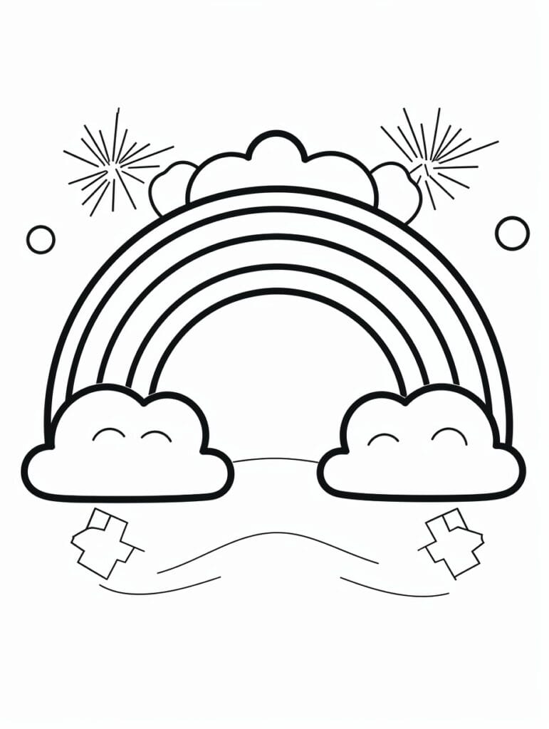 33 desene curcubeu de colorat: aprinde-ți imaginația!