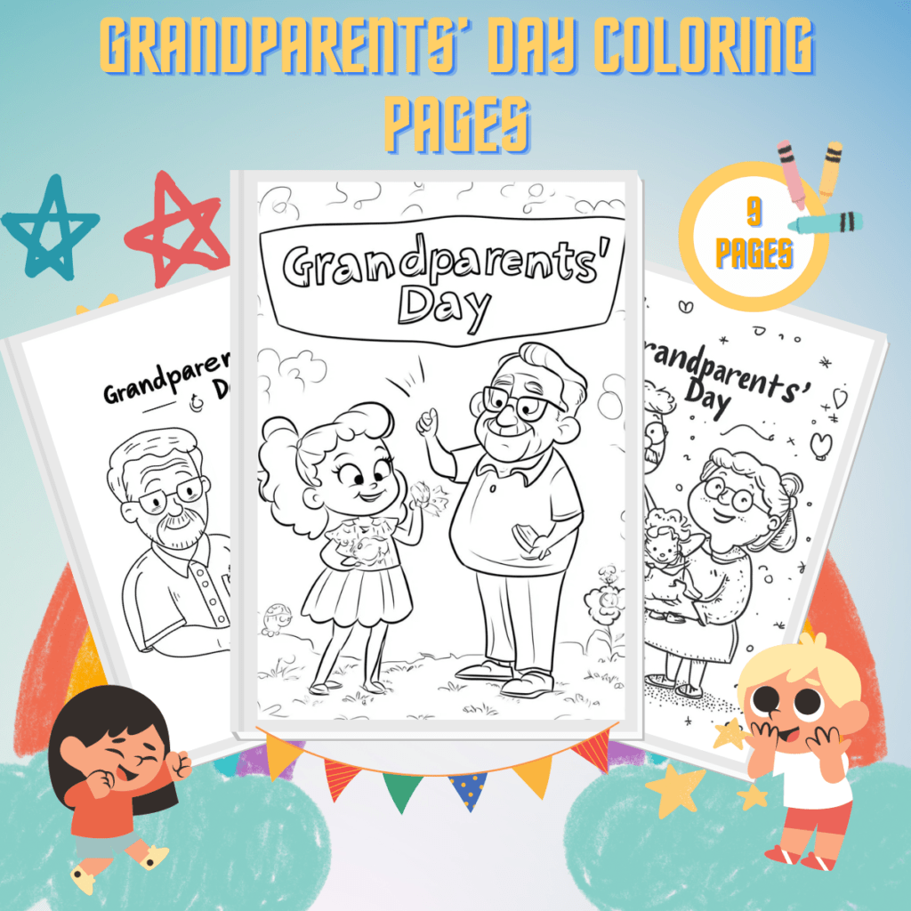 10 coloriage fête des grands-parents : imprimables gratuits