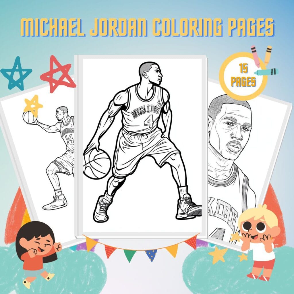 15 Michael Jordan Coloring Pages: Free Printables PDF