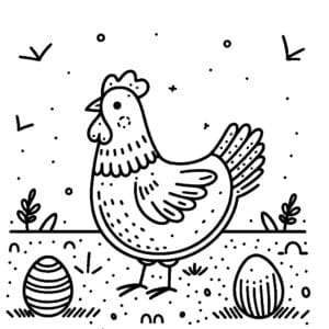 16 desene pui de colorat: distracție imprimabilă gratuită pentru copii!