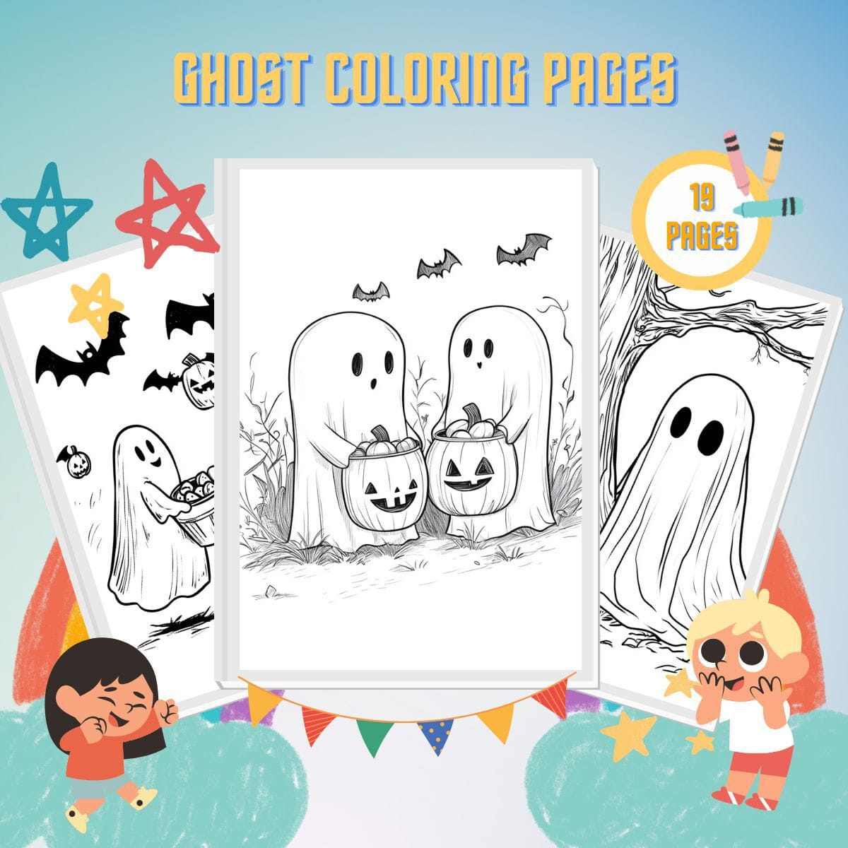 20 Ghost Coloring Pages - Download, Print, And Color Online