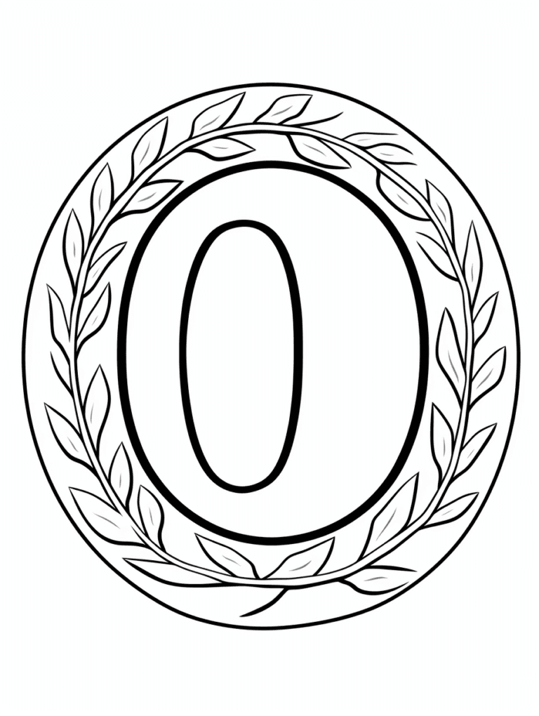 18 Letra O Para Colorear: libera al artista que llevas dentro