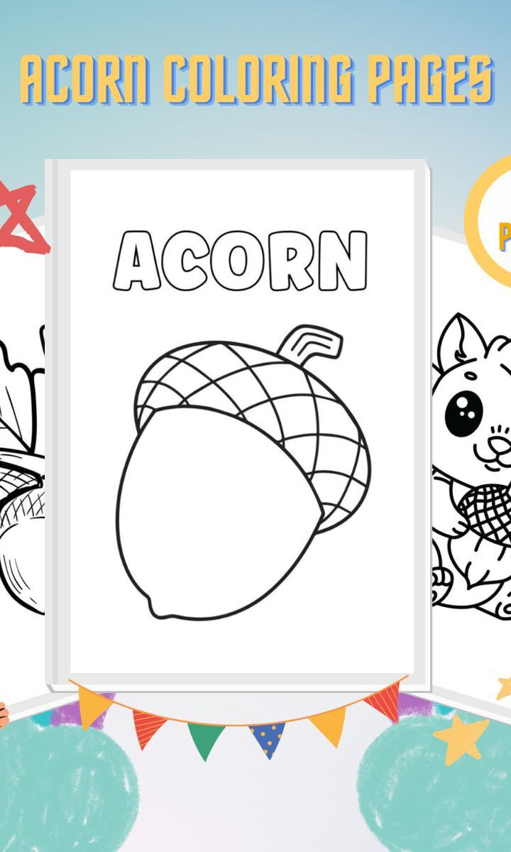 Acorn Coloring Pages