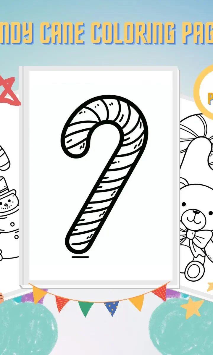 Candy Cane Coloring Pages
