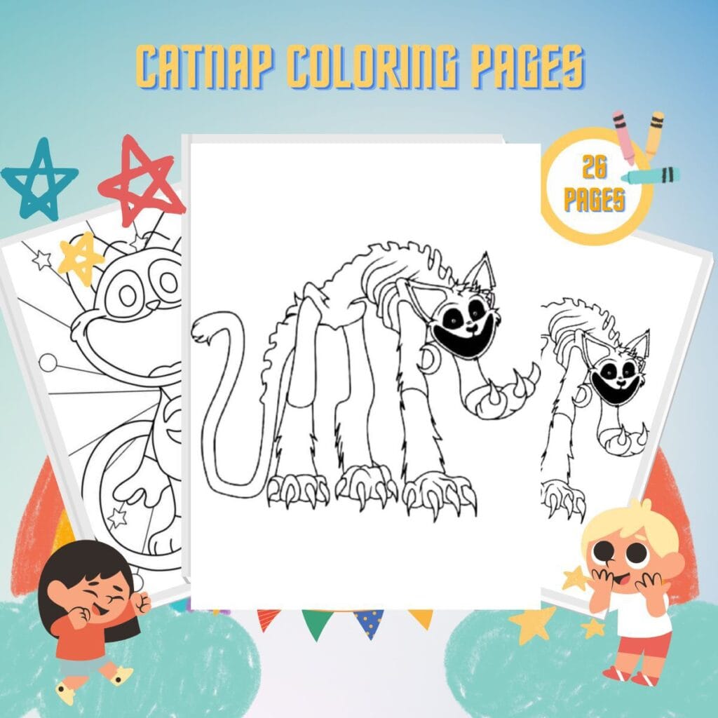 27 Catnap Coloring Pages - Download And PDF Printables