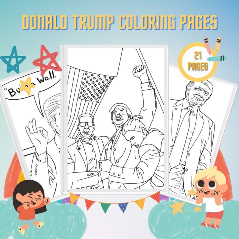 22 Donald Trump Coloring Pages - Free PDF Printables