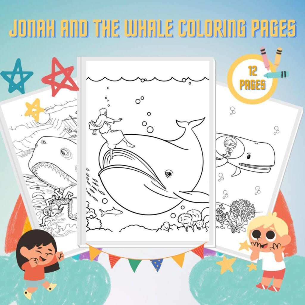 13 Jonah And The Whale Coloring Pages | Free PDF Printable