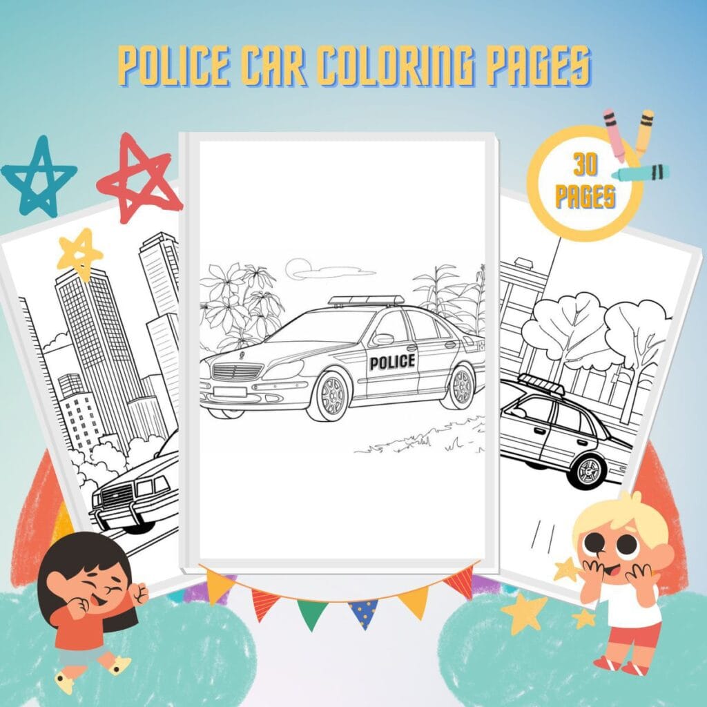 31 Police Car Coloring Pages - Download, Print & Color Online
