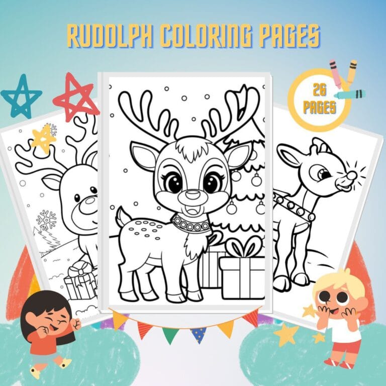 27 Rudolph Coloring Pages - Free Printable For Kids