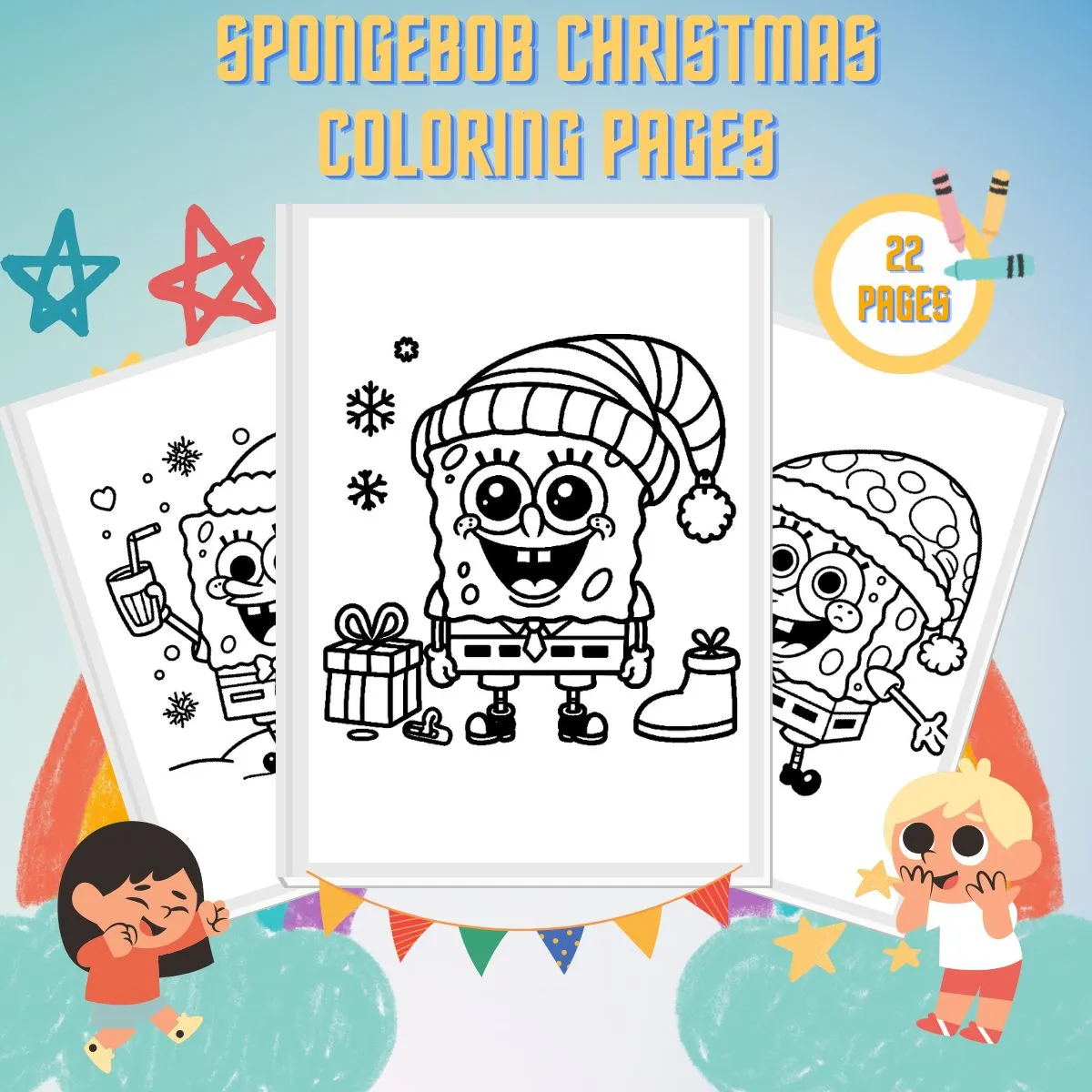 23 Coloriage Noël de Bob l'éponge - Télécharger PDF gratuitement 23 Coloriage Noël de Bob l'éponge - Télécharger PDF gratuitement