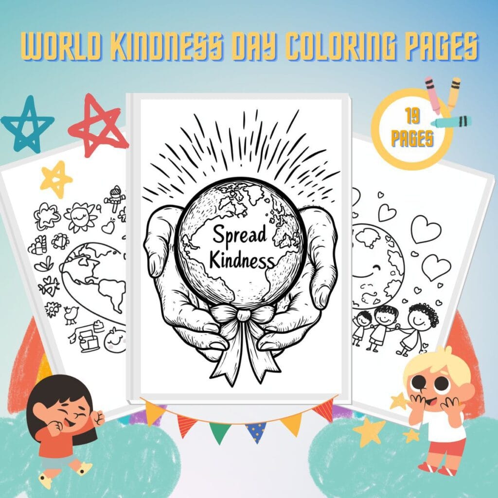 20 World Kindness Day Coloring Pages - Free PDF Printables