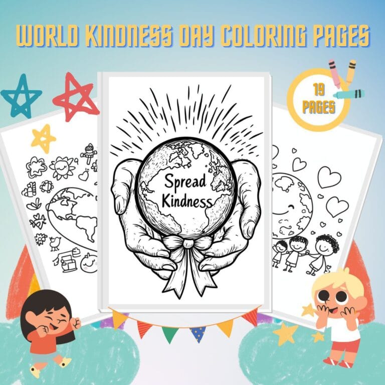 20 World Kindness Day Coloring Pages - Free PDF Printables