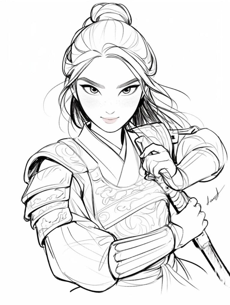 31 Mulan Coloring Pages - Free Printable PDF For Kids