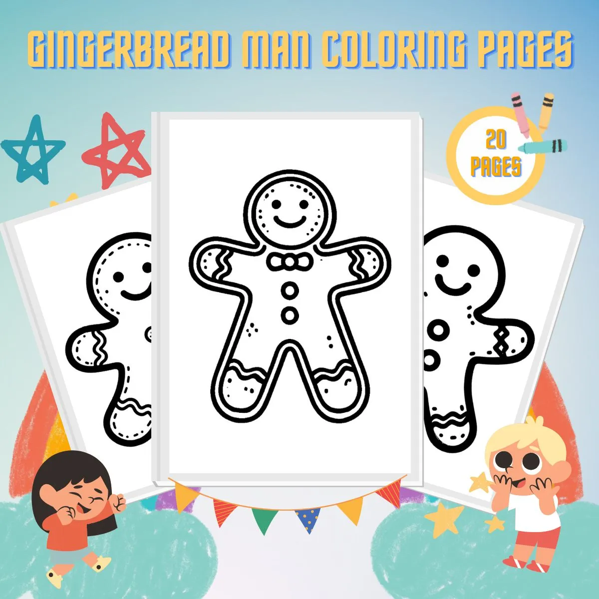 20 Coloriage Bonhomme en pain d'épice - Coloriage en ligne gratuit