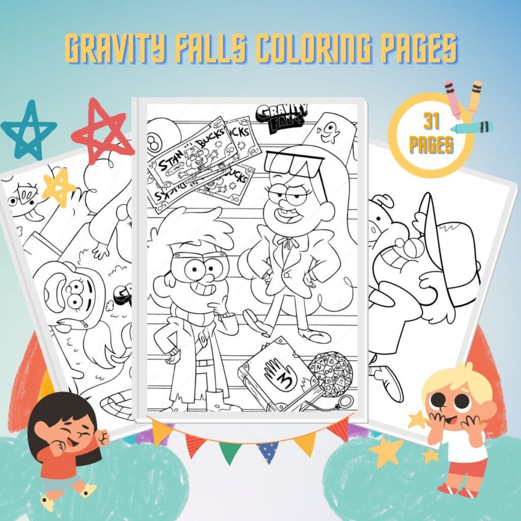 31 Gravity Falls Coloring Pages - Free & Fun Designs