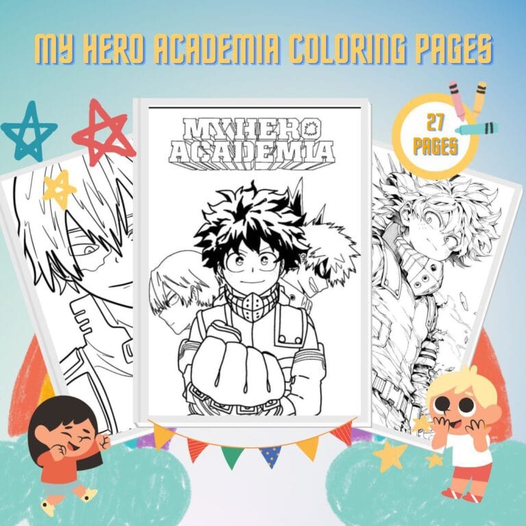 27 dibujos My Hero Academia para colorear: gratis e imprimibles