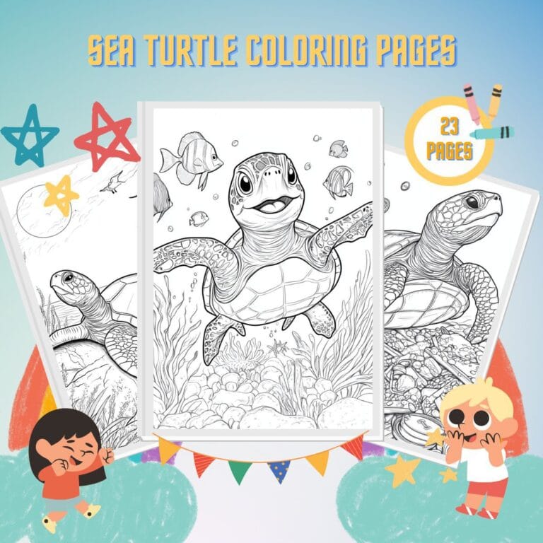 23 Sea Turtle Coloring Pages - Fun & Educational Designs