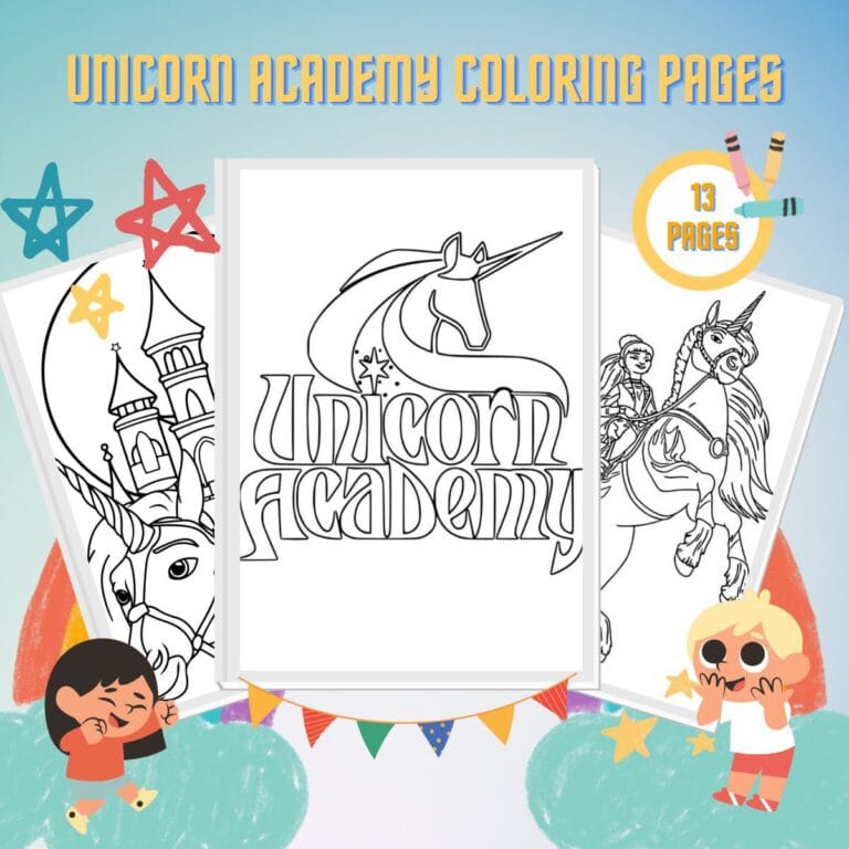 13 Unicorn Academy Coloring Pages - Magical Fun For Kids