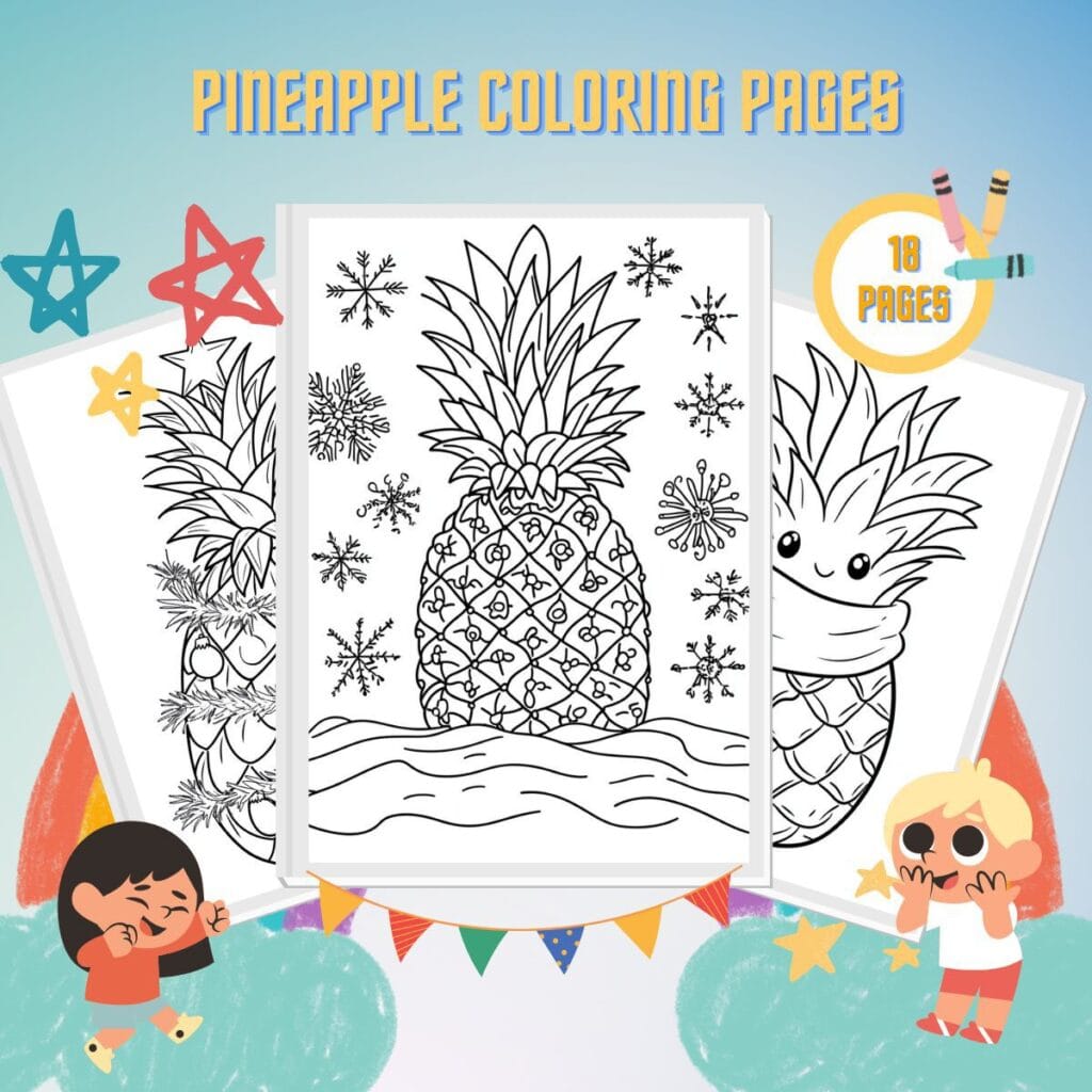 18 Pineapple Coloring Pages - Free Printables For All Ages