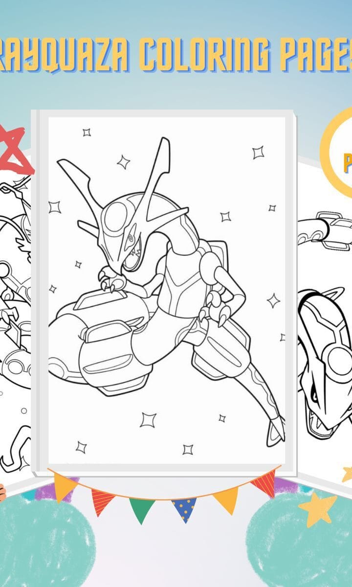 Rayquaza Coloring Pages Learn How To Draw Rayquaza From Pokemon