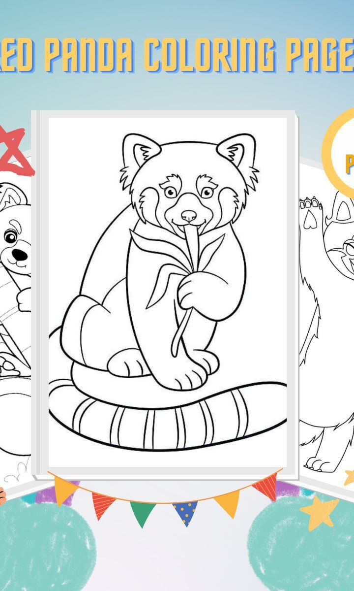 Red Panda Coloring Page Panda Coloring Pages Red Panda