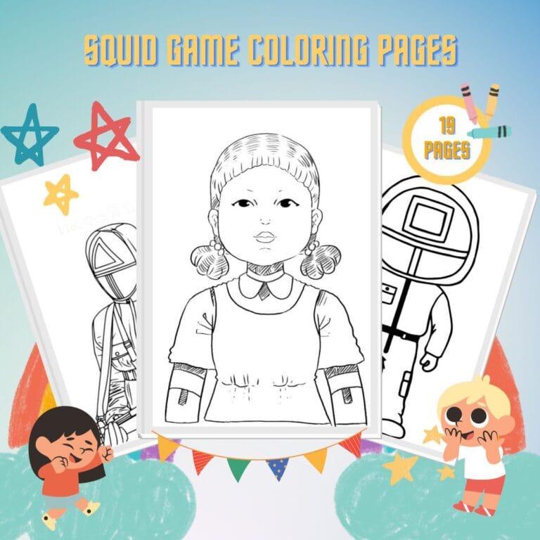 19 Squid Game Coloring Pages - Free PDF Printables