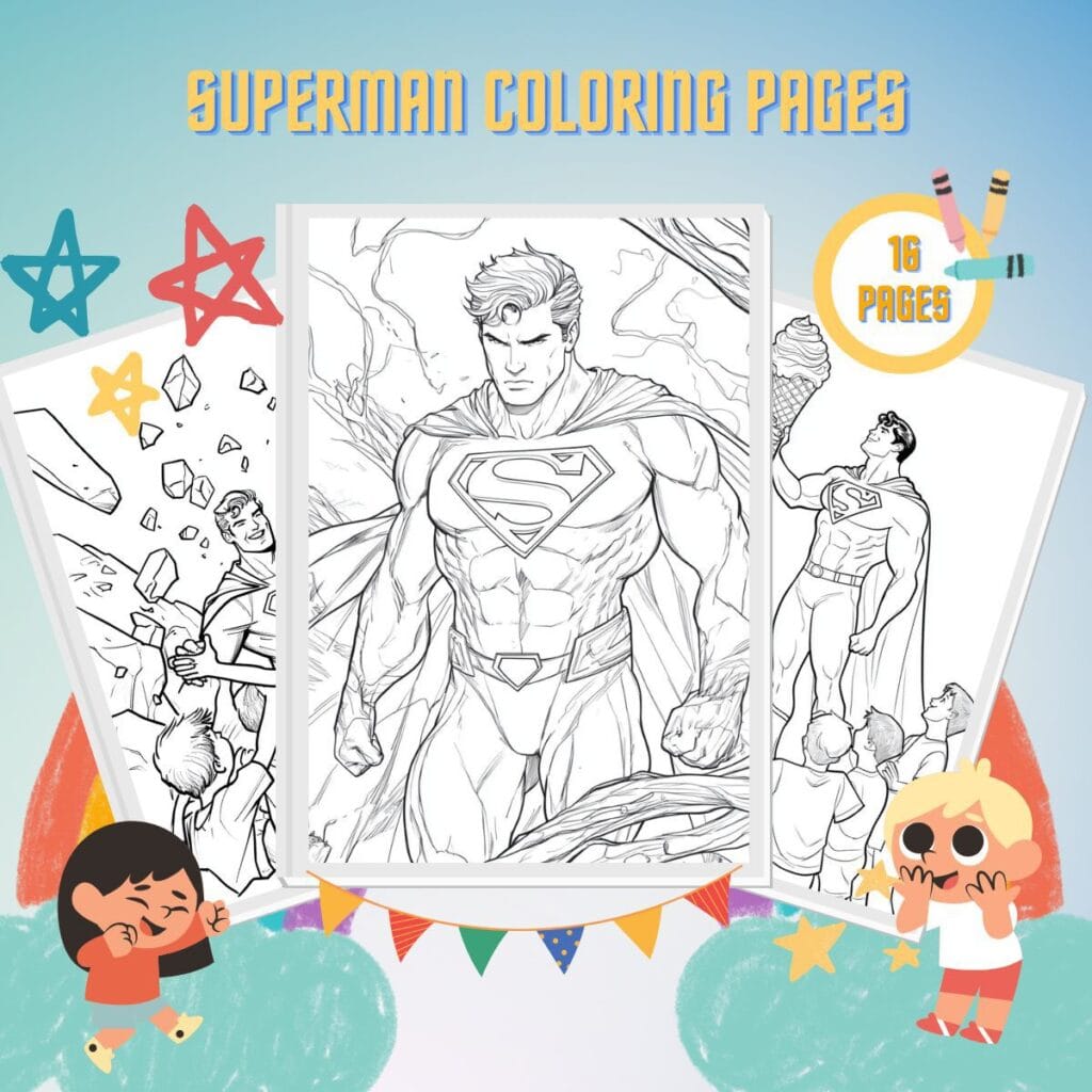 16 Superman Coloring Pages - Free Printable Fun For Kids