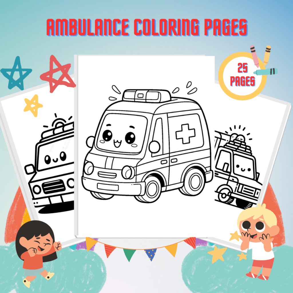 25 Ambulance Coloring Pages - Free PDF Printables | SScoloring