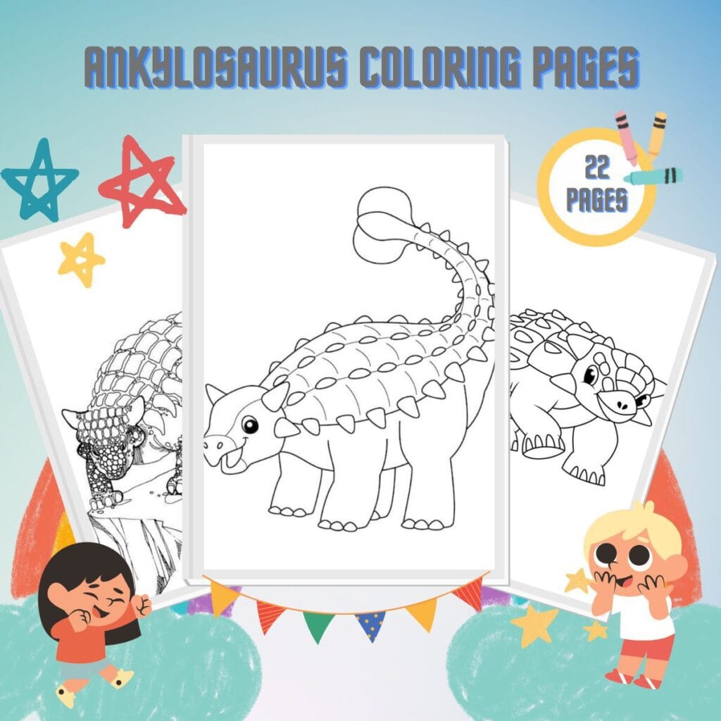 22 Ankylosaurus Coloring Pages - Free PDF Printables