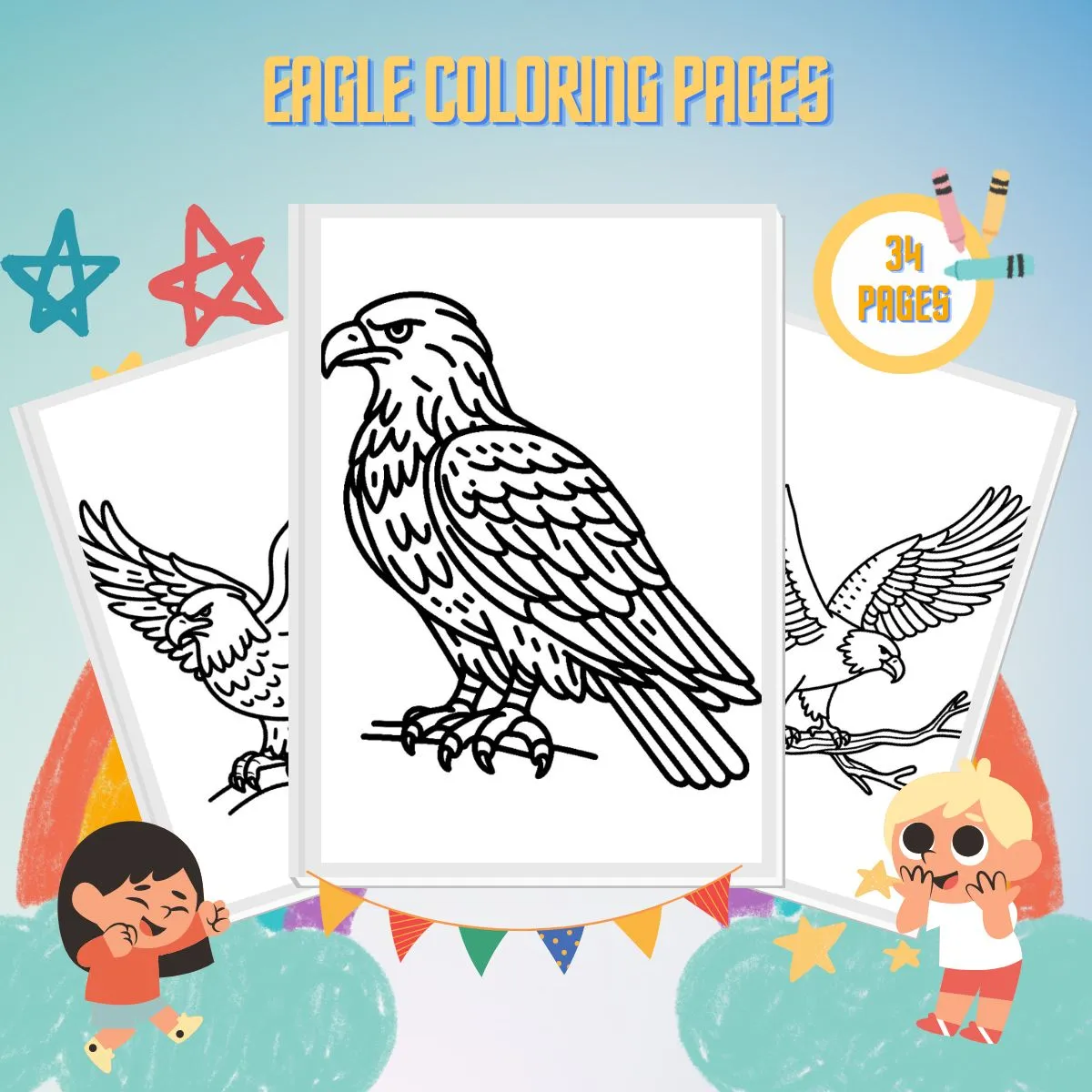 34 Eagle Coloring Pages - Print & Color | SSColoring