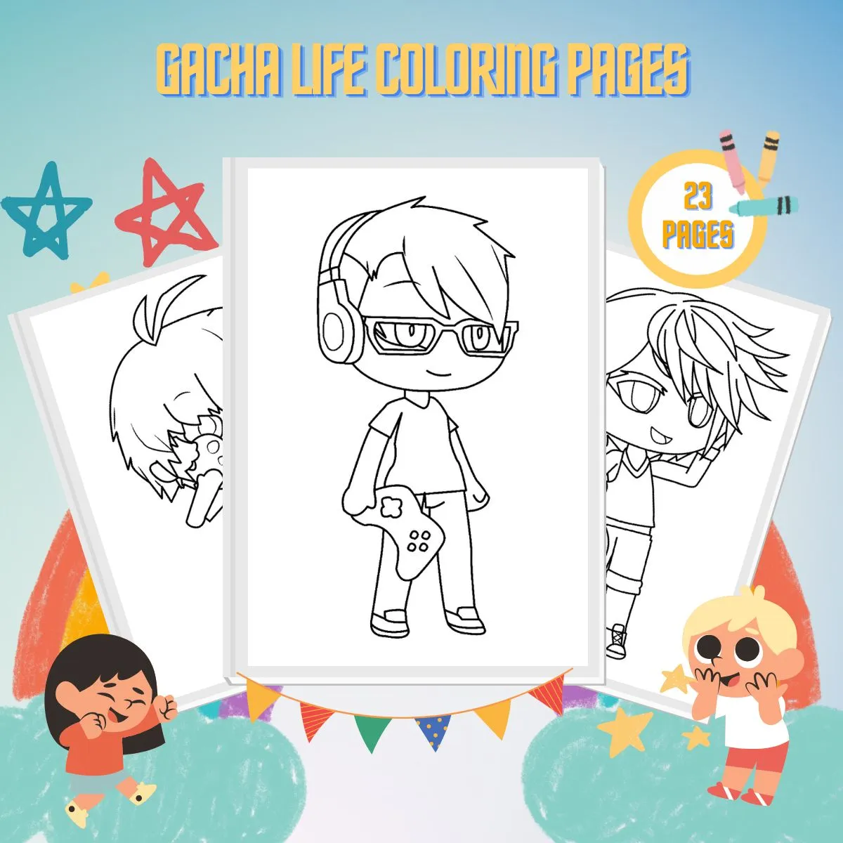 23 Gacha Life Coloring Pages - Download And Print PDF