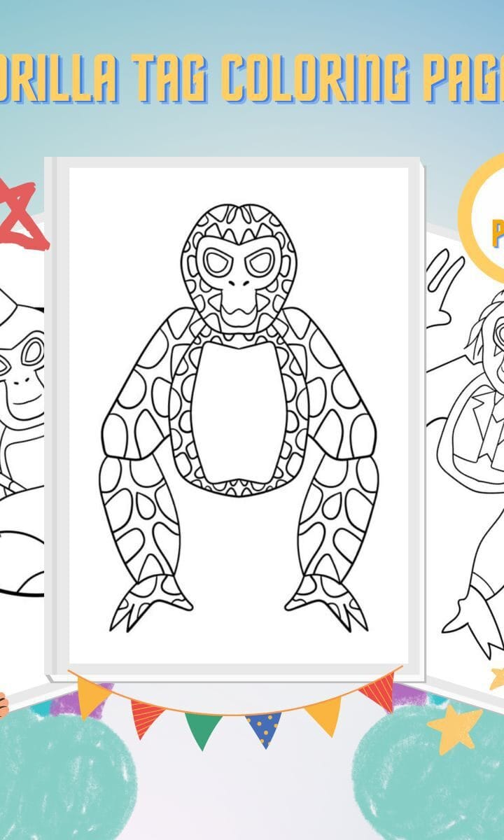 Gorilla Tag Coloring Pages