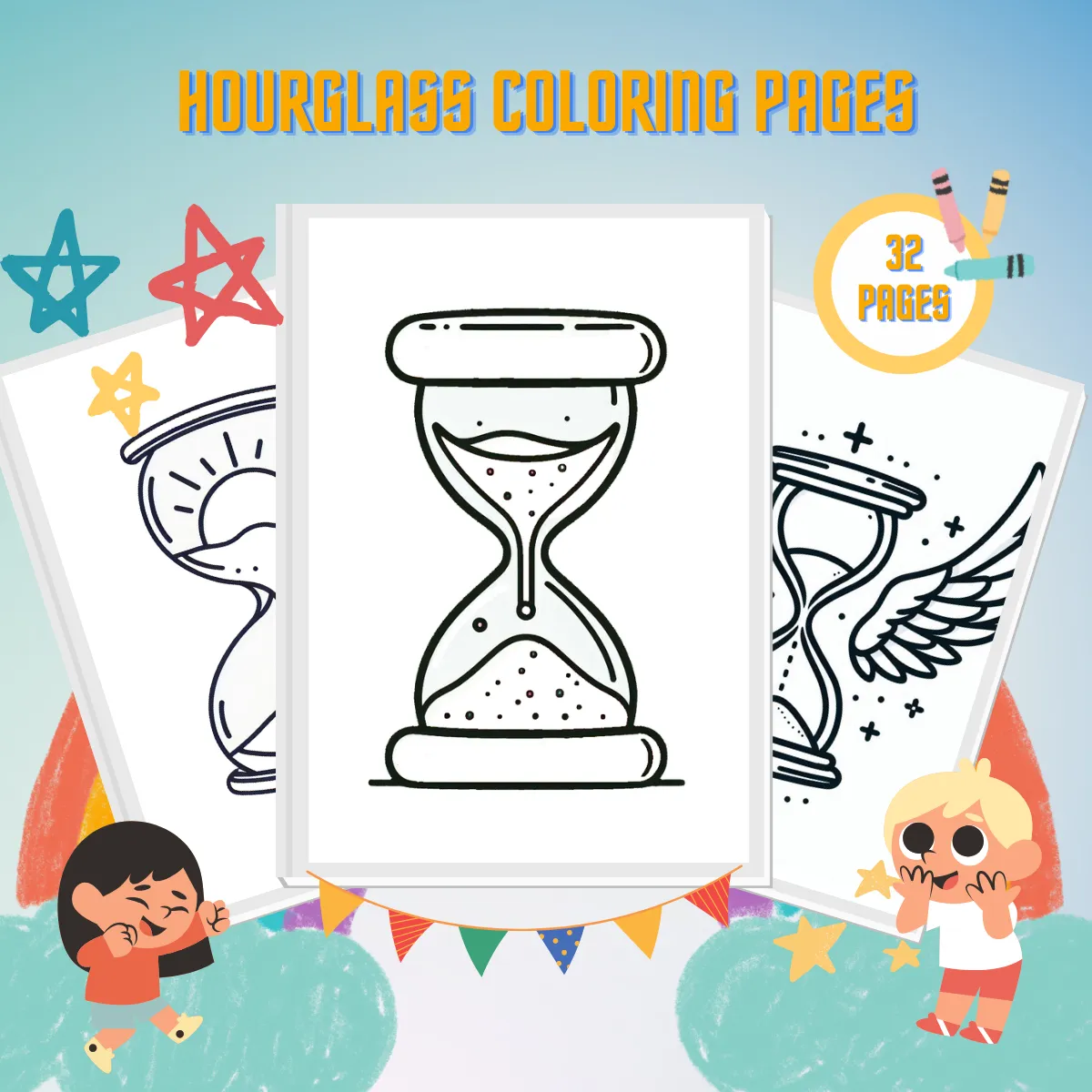 32 Hourglass Coloring Pages – Free PDF Printables | SSColoring