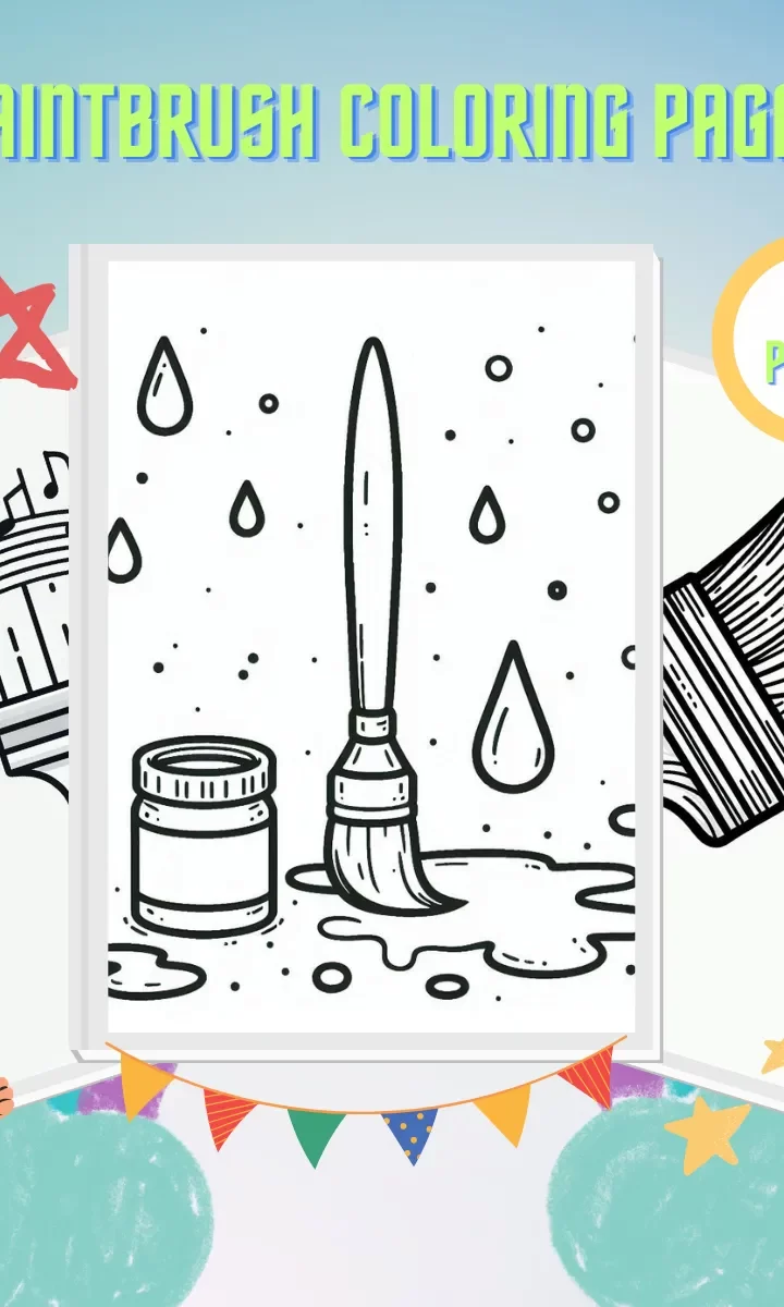 Paintbrush Coloring Pages